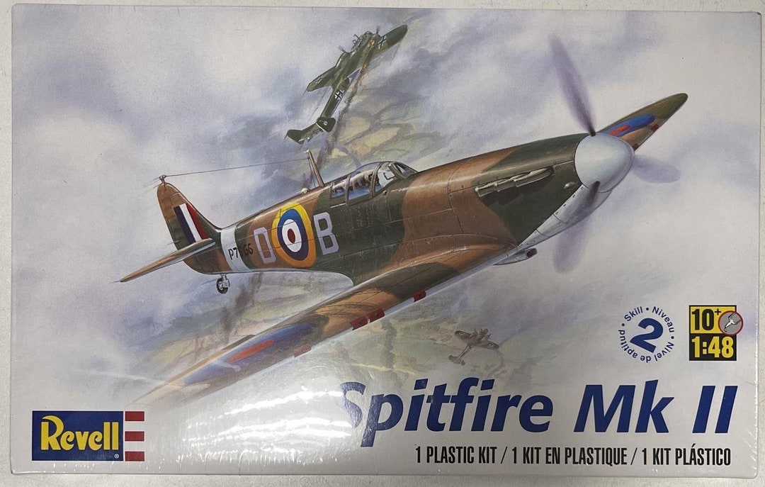 Spitfire MK II Aircraft Plane 1:48 Scale Model Kit Sealed by Revell ...