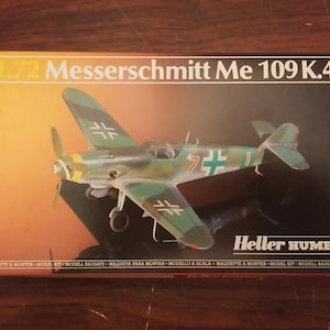 Messerschmitt Me 109 K.4 WWII German Air Force Fighter Aircraft Kit - Etsy