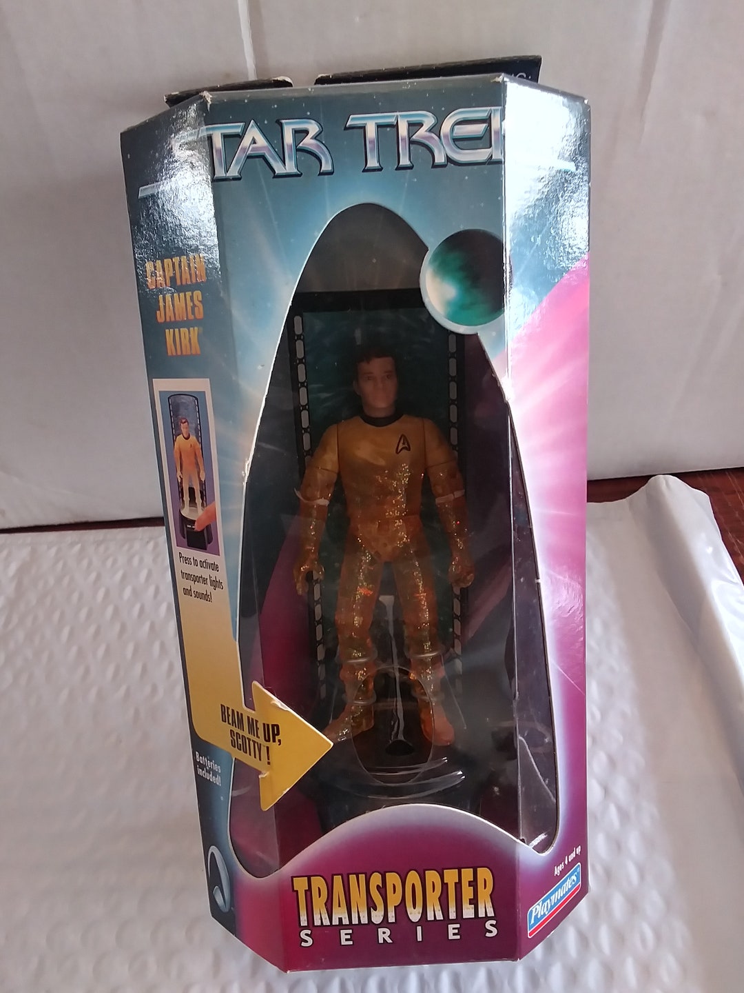 Star Trek Transporter Series "captain James T. Kirk" Action Figure ...