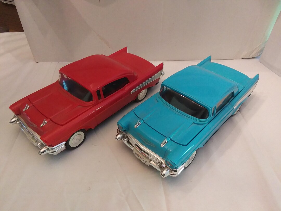 2 Large Red & Blue 1957 Chevy Car VHS Tape Rewinders - Etsy