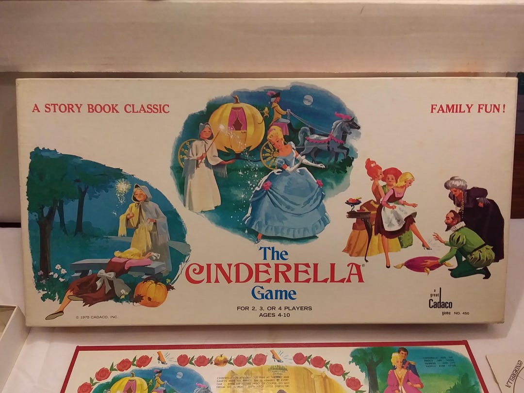 Vintage 1975 Cinderella Board Game by Cadaco, IOB - Etsy
