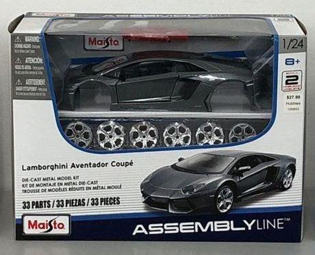 Assembly Line Lamborghini Aventador Coupe Die-cast Model Kit by Maisto ...