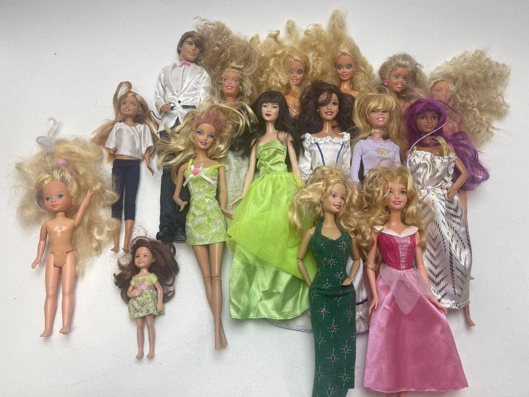 16 Vintage 1960-80s+ Fashion Dolls - Barbie, Mattel, Hasbro, Disney ...