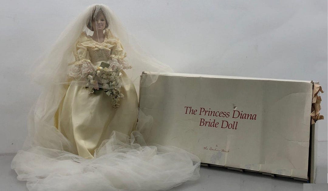 Vintage 19" the Princess Diana Bride Doll by the Danbury Mint IOB - Etsy