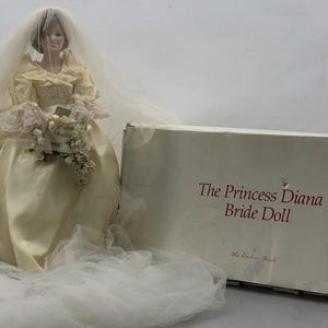 Vintage 19" the Princess Diana Bride Doll by the Danbury Mint IOB - Etsy