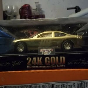 NASCAR 50th Anniversary 24K Gold Limited Edition No. 98 Car by Racing ...