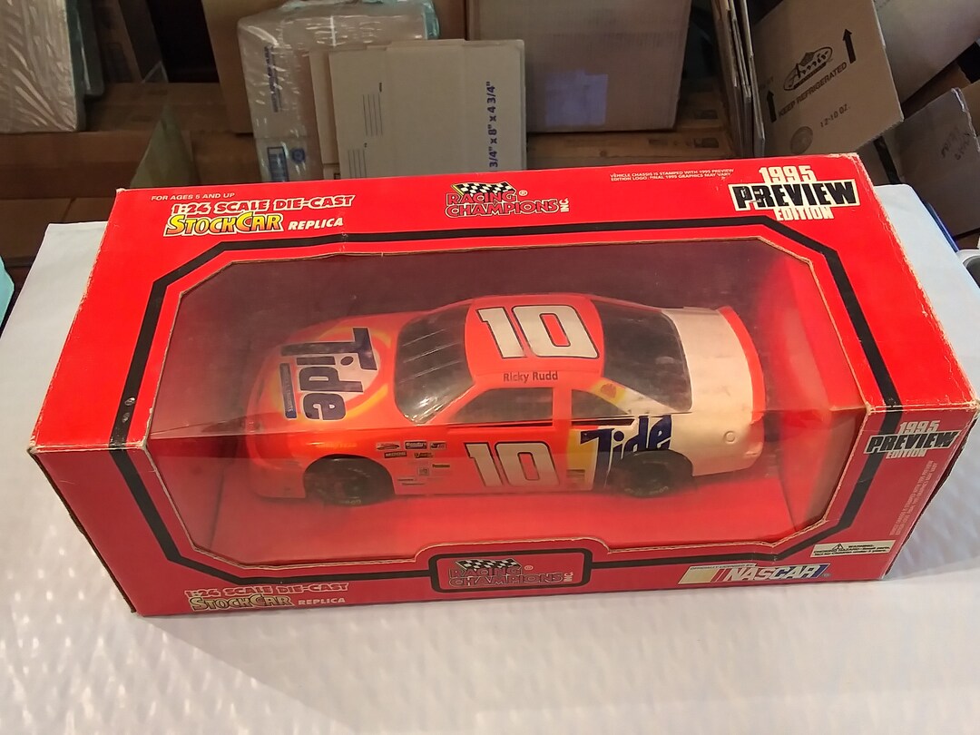 Tide No. 10 Ricky Rudd NASCAR Die-cast Stock Car, 1:24 Scale, MIB - Etsy