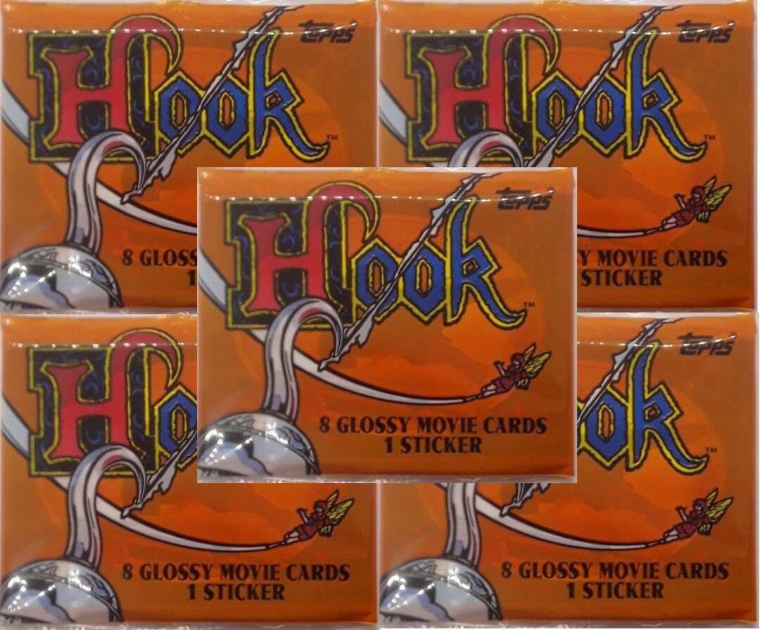 5 Packs of 1991 Hook Motion Picture/movie Full Pack Includes 8 ...
