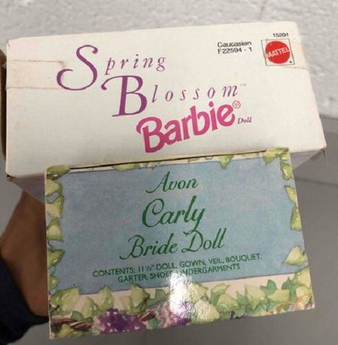 Avon Special Edition Spring Blossom Barbie & Avon Carly Bride - Etsy