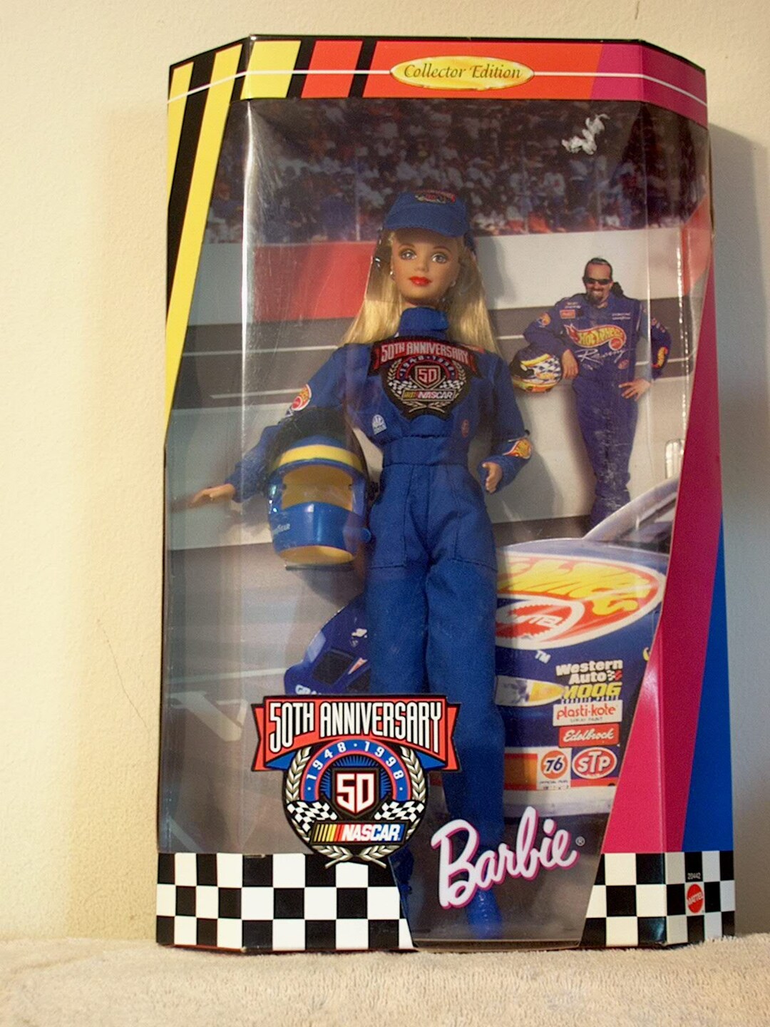 NASCAR Memorabilia 50th Anniversary, Hot Wheels Barbie Doll, MIB - Etsy