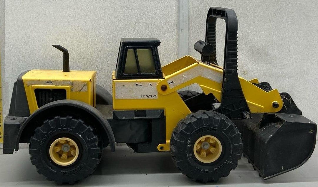 Hasbro Mighty Tonka Pressed Steel Classic Front End Loader Toy - Etsy
