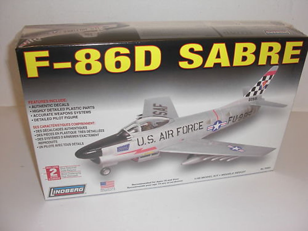 Lindberg 70503 F-86d Sabre USAF Fighter Kit Model Kit New (offers) - Etsy
