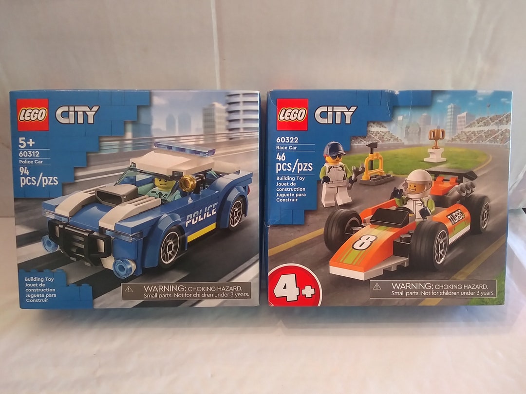 2 City LEGO Police Car and Race Car Sets 60312 & 60322, New Sealed - Etsy