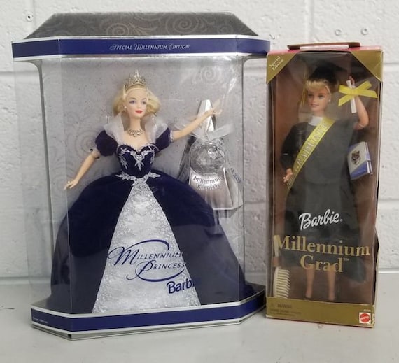 2 Mattel Barbie Dolls: Millennium Princess Doll and Millennium - Etsy