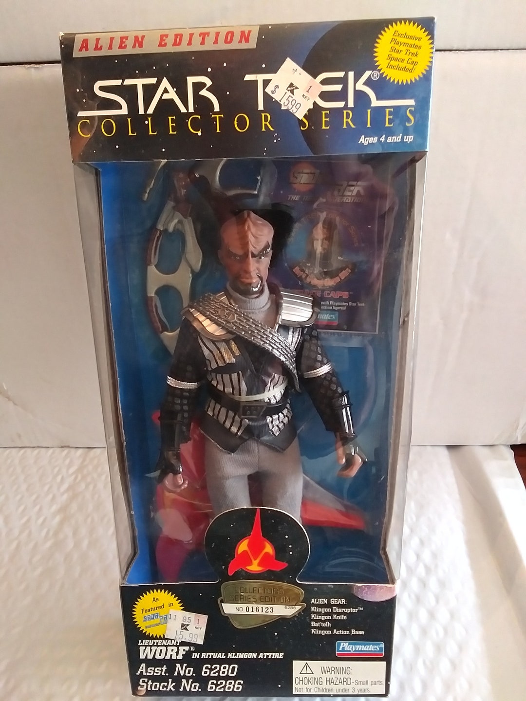 Star Trek Collector Series Alien Edition "lt. Worf" Action Figure With ...