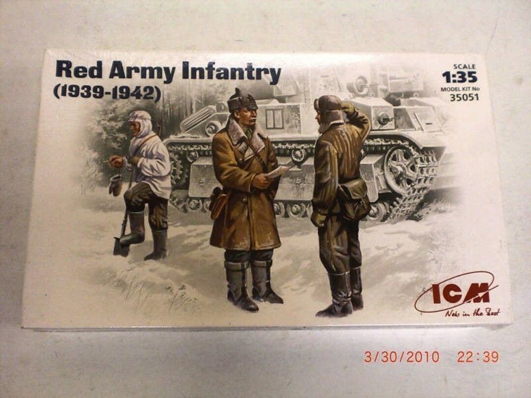 Red Army Infantry (1939-1942) Model Kit No. 35051, 1:35 Scale by ICM - Etsy