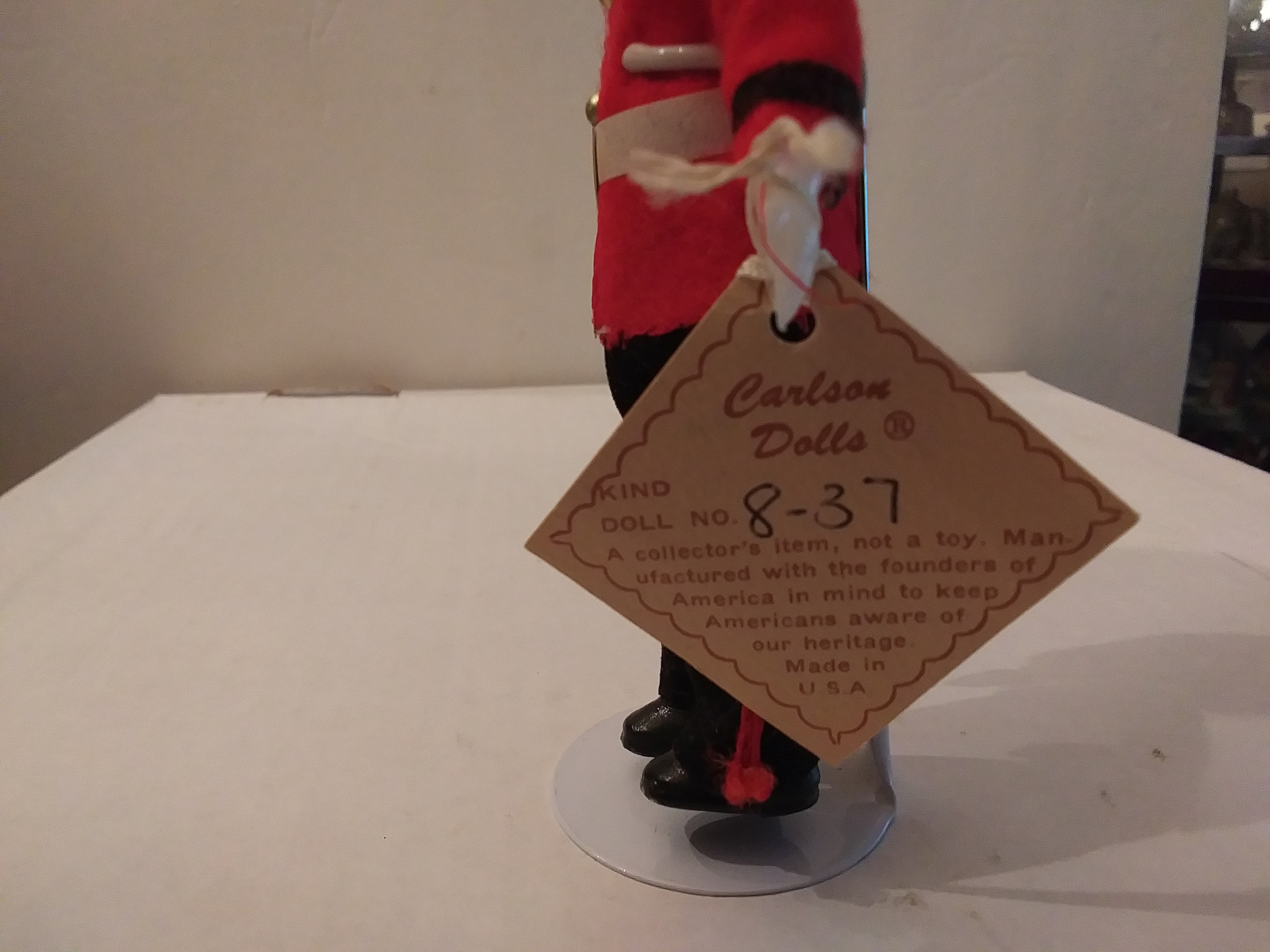 Carlson Doll - British Grenadier Guard (8-37) With Tag and Doll Stand ...
