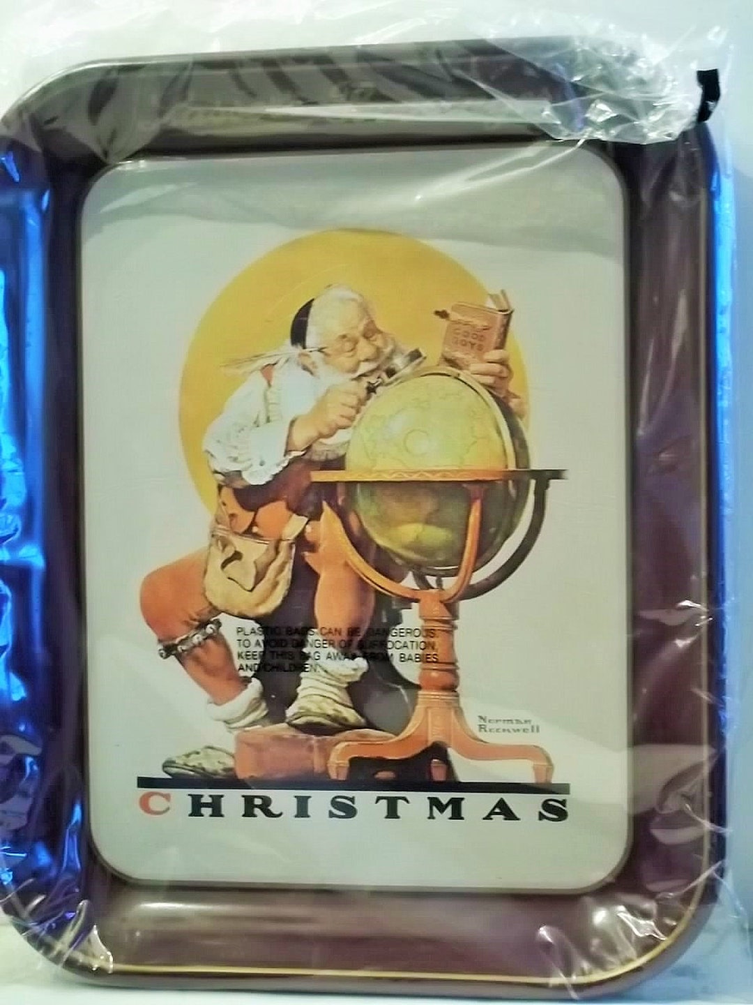 A "drink Lasser's Beverages" 1976 Christmas, Norman Rockwell ...