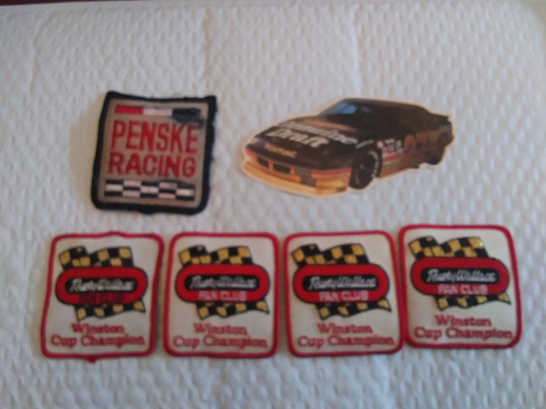 6 NASCAR Racing Patches - Penske, Rusty Wallace, Miller Genuine Draft ...