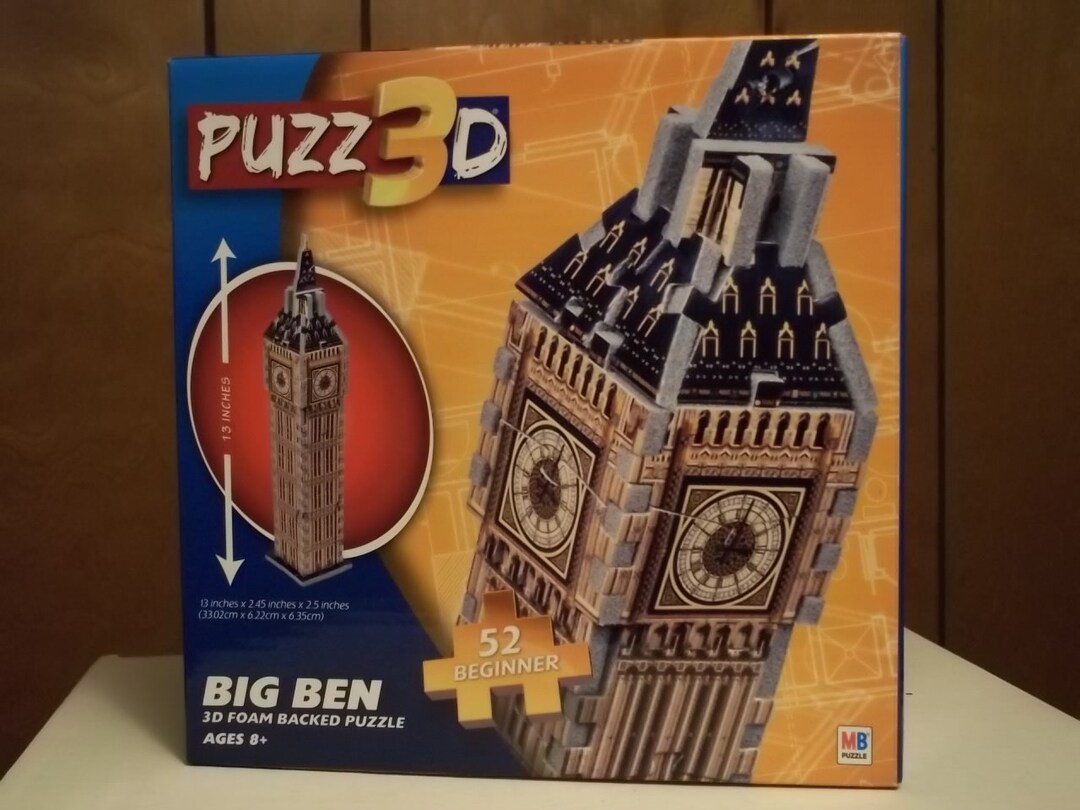 The Big Ben Clock Tower 3D Puzzle by PUZZ3D, MIB - Etsy