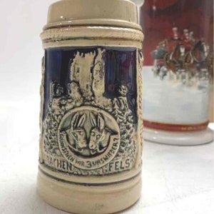 Vintage 1985 & 25th Anniv. Budweiser Beer Steins With - Etsy