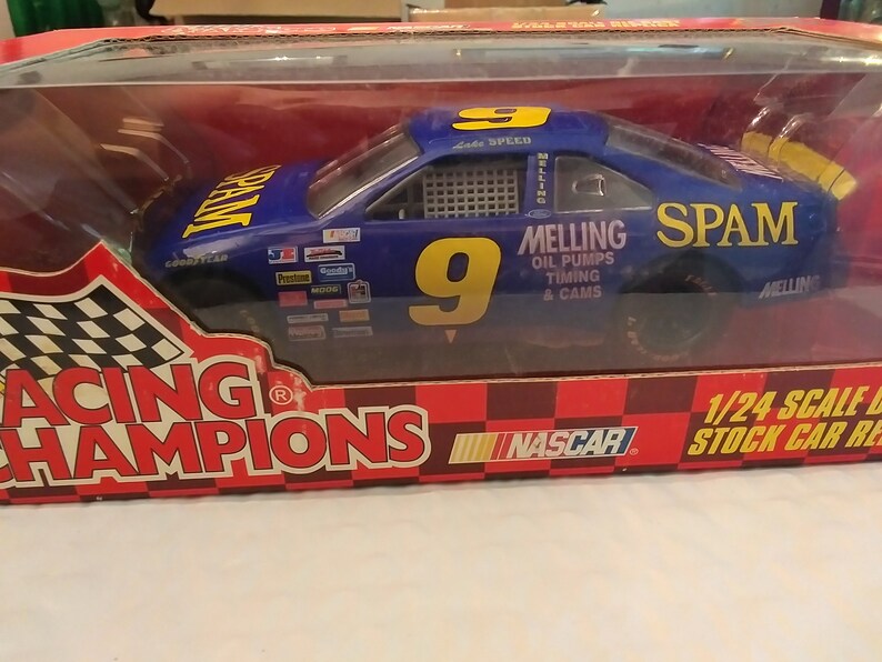 1996 SPAM No. 9 Lake Speed NASCAR Die-cast Stock Car MIB - Etsy