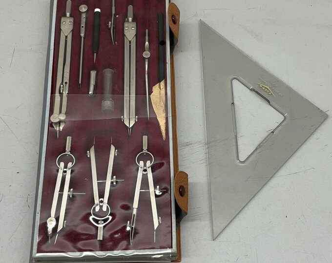 Vintage Tacro Architect/engineering Drafting Tools W/original Case - Etsy
