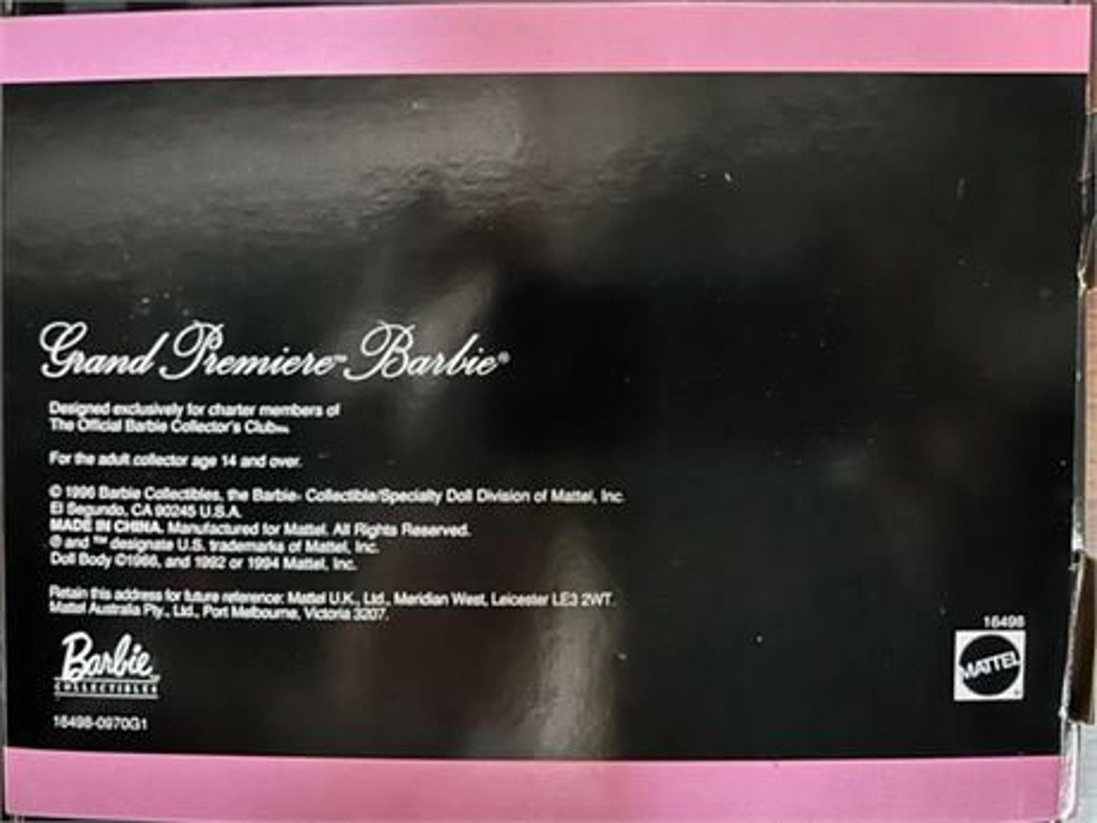 Grand Premier Barbie Doll - Member's Choice, 1st Edition Collector's ...