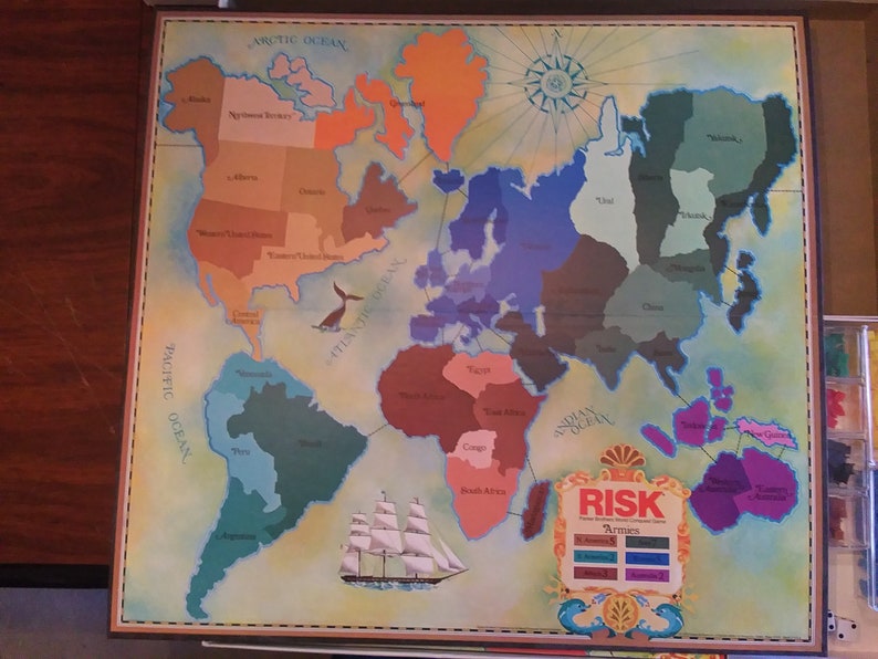 1980 RISK World Conquest Family Board Game by Parker Brothers - Etsy