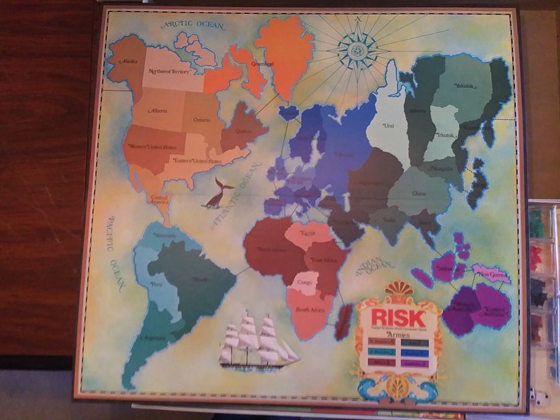 1980 RISK World Conquest Family Board Game by Parker Brothers - Etsy