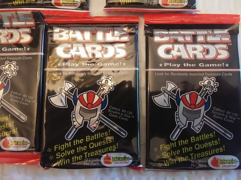 7 Packs of 1993 Battle Cards Ultimate Fantasy Combat Game Full Pack - Etsy