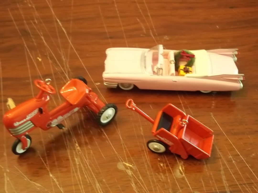 3 1990s Hallmark Christmas Tree Ornaments, Die-cast and Plastic - Etsy