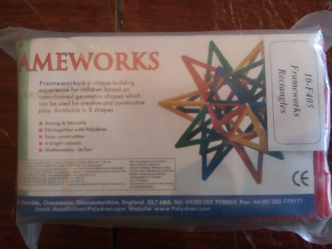 Polydron Set Multi-color Frameworks Rectangles Set, MIP (50 Pcs) by Polydron UK - Etsy