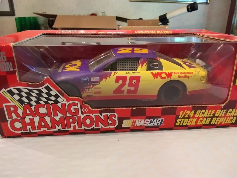 1996 WCW Wrestling No. 29 Steve Grissam NASCAR Die-cast Stock Car, MIB ...