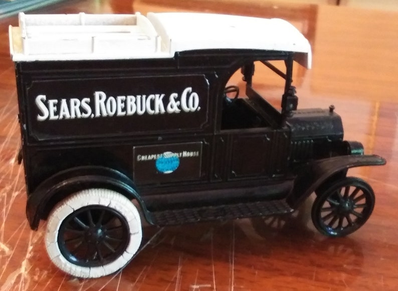 ERTL 1913 Ford Model T Van Sears Roebuck & Co. Bank, Cast Metal - Etsy