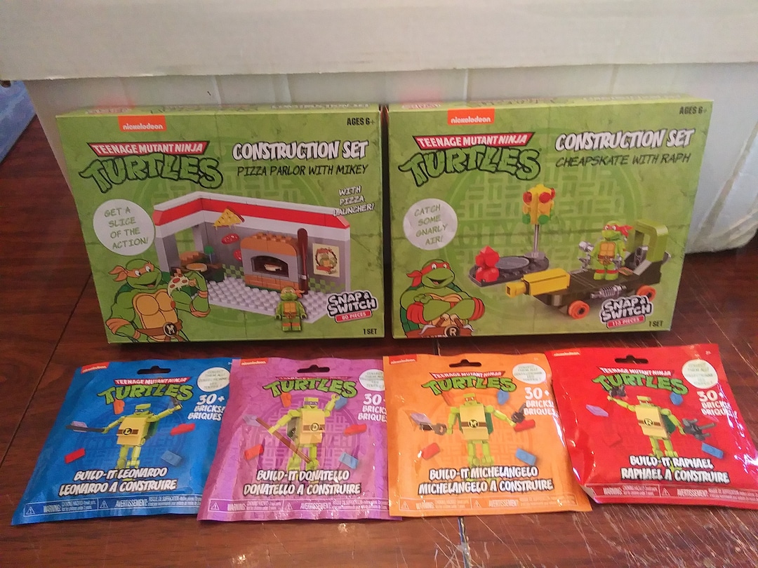 6 Nickelodeon Teenage Mutant Ninja Turtles Construction & Activity Sets ...