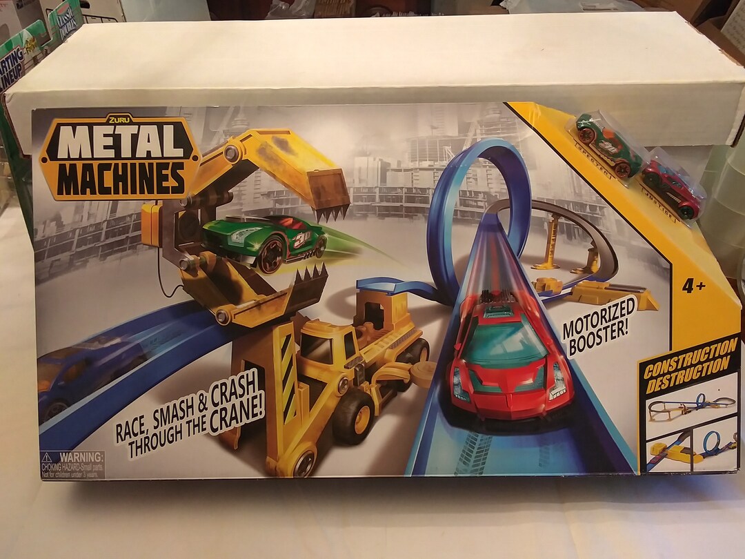 Brand New Metal Machines Race Track Set W/2 Cars MIB - Etsy