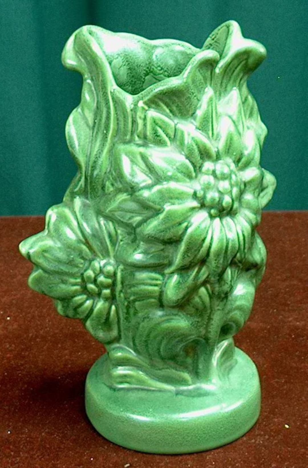 Royal Haeger Sunflower Vase - Green in Color and Marked #R-647 Haeger ...