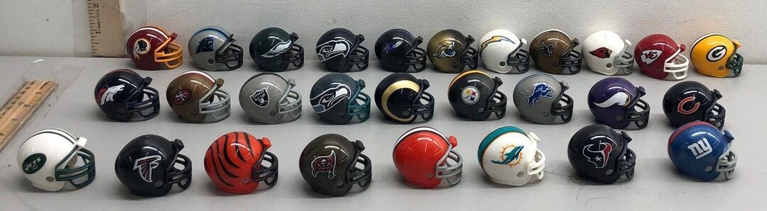 28 Miniature NFL Riddell Pro Football Team Helmets - Etsy