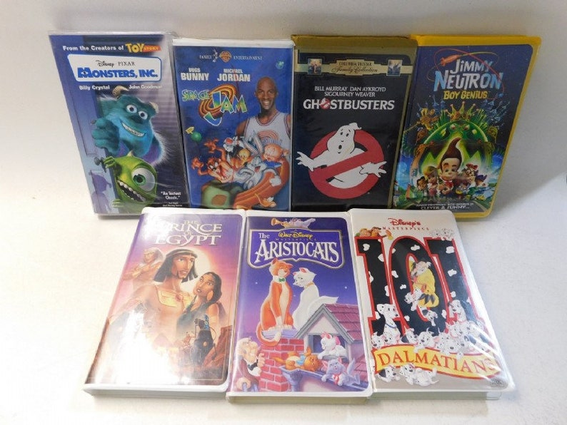 15 VHS Movies Disney Pokemon Monsters Space Jam - Etsy