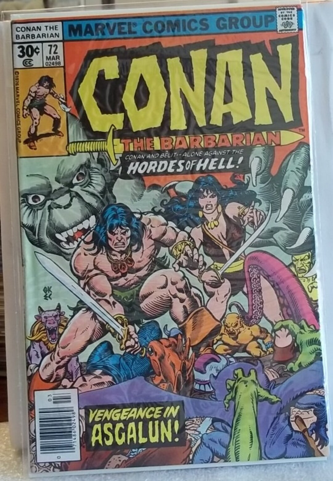1970s Conan the Barbarian, Vol. 1, No. 72 (G) - Etsy