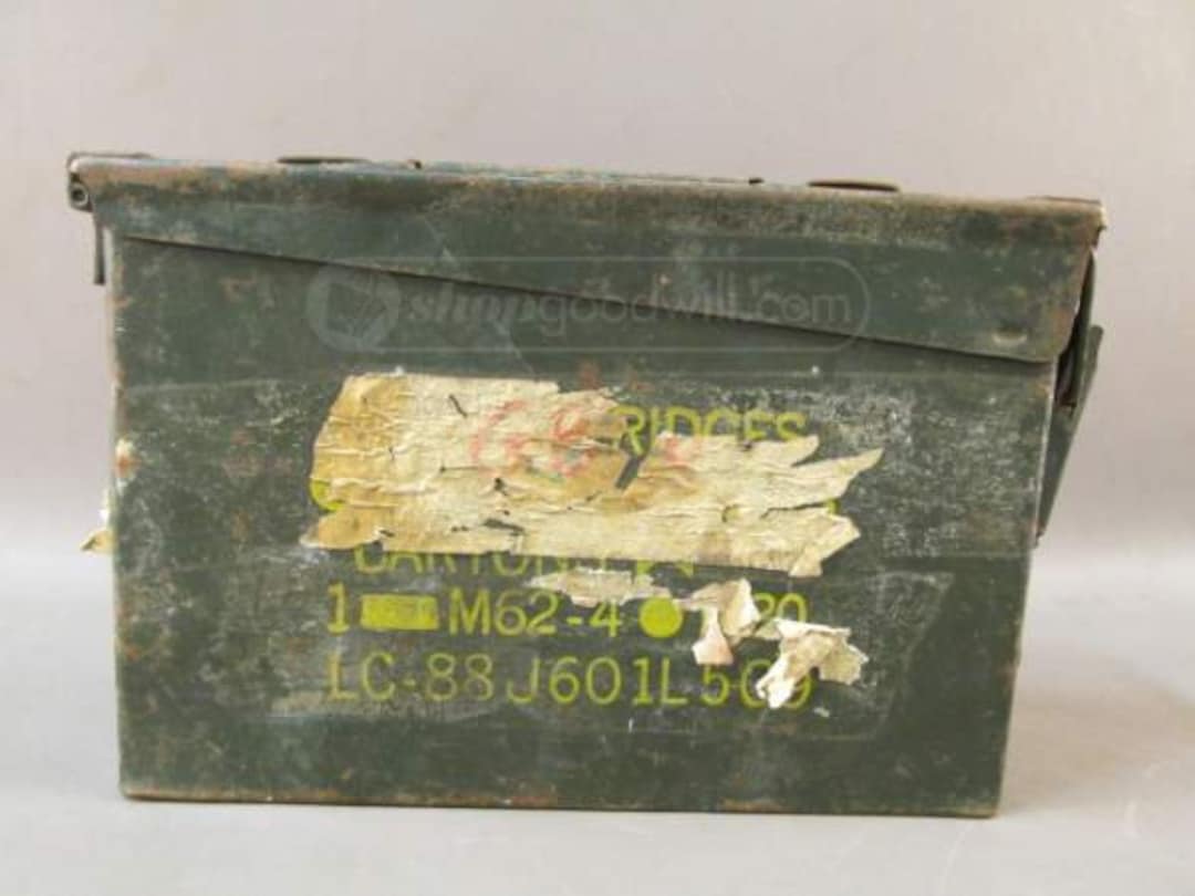 Vintage Military Ammunition Box With Secure Latch, War Unknown - Etsy