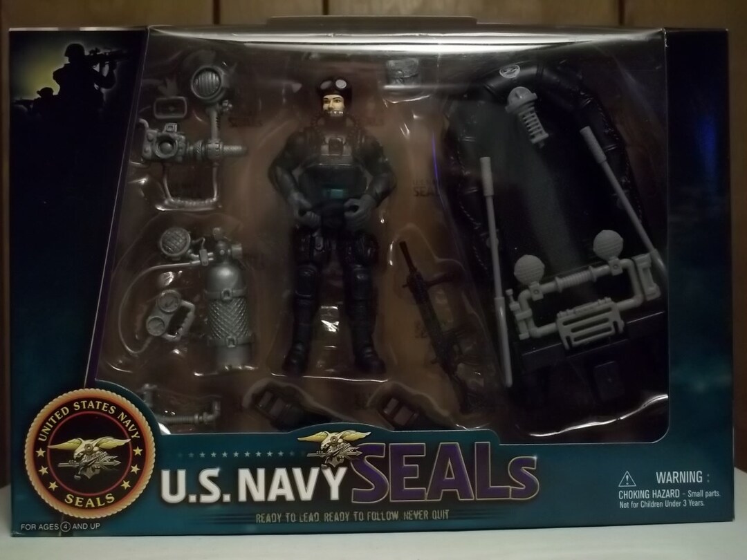 U. S. Navy Seals Recon With Inflatable Raft and Equipment Action Figure ...