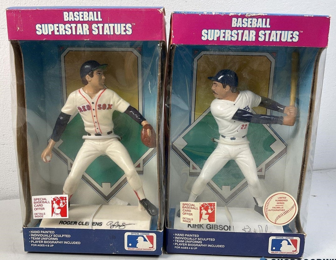 MLB 1980s Baseball Superstar Statues IOB : Kirk Gibson & Roger Clemens ...