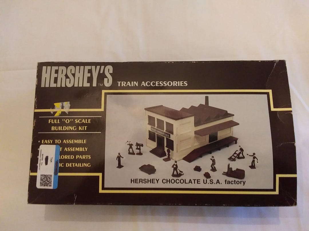 Vintage Hershey's Chocolate Trains - O-27 Gauge Factory Building Kit ...