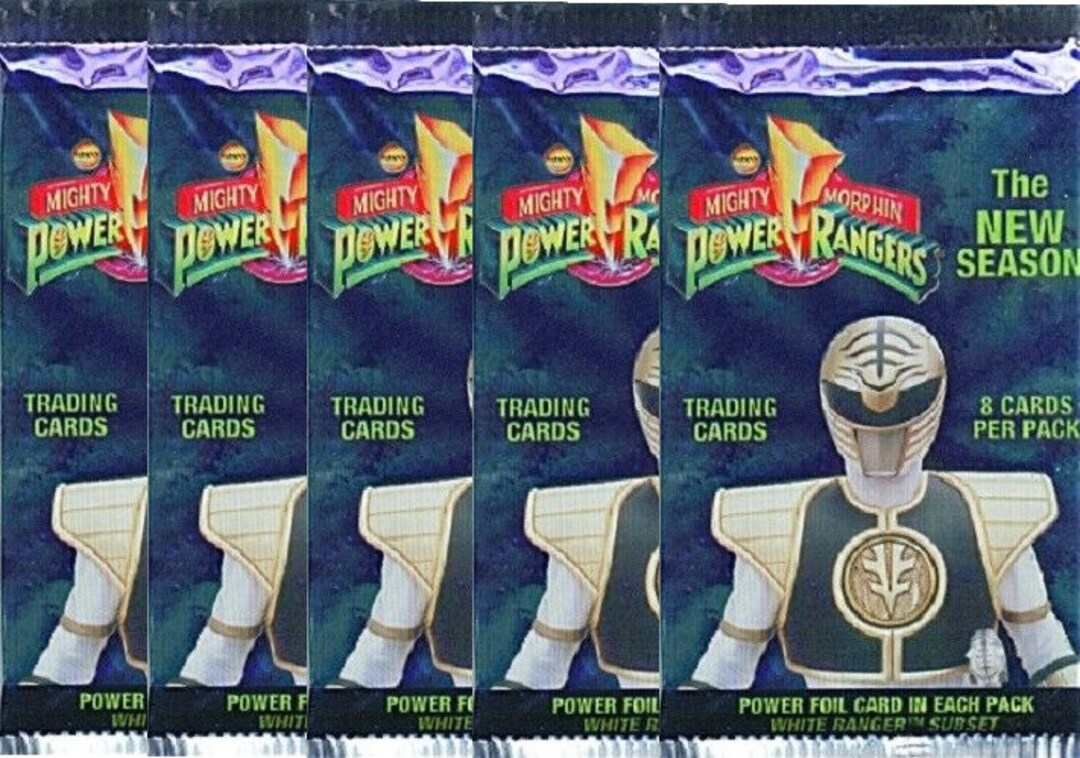 5 Blue Packs of Mighty Morphin Power Rangers New Season 1 Pack - Etsy