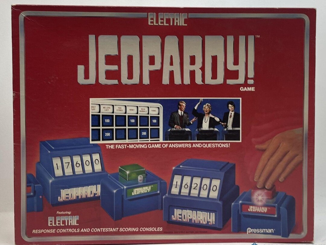 Vintage 1987 Pressman Electric Jeopardy Game - Complete and Works - Etsy