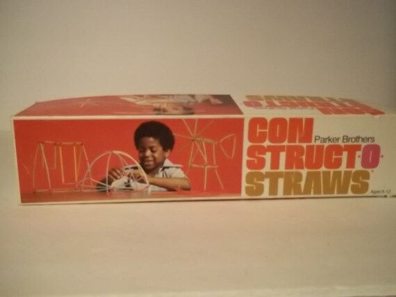 1970s Constructo Straws Building Kit by Parker Brothers - Etsy