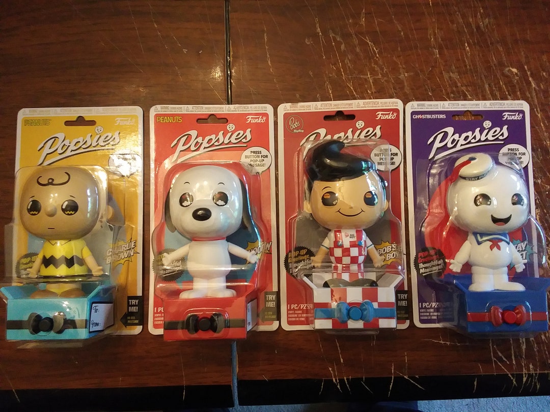 4 Funko Popsies - Ghostbusters, Bob's Big Boy, Peanuts Snoopy & Charlie ...