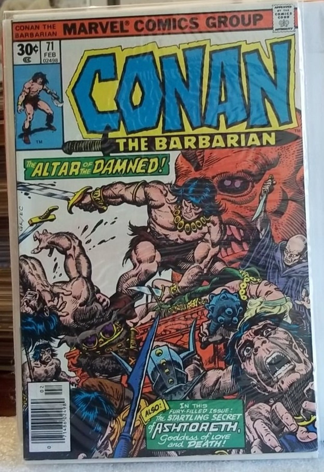 1970s Conan the Barbarian, Vol. 1, No. 71 G - Etsy